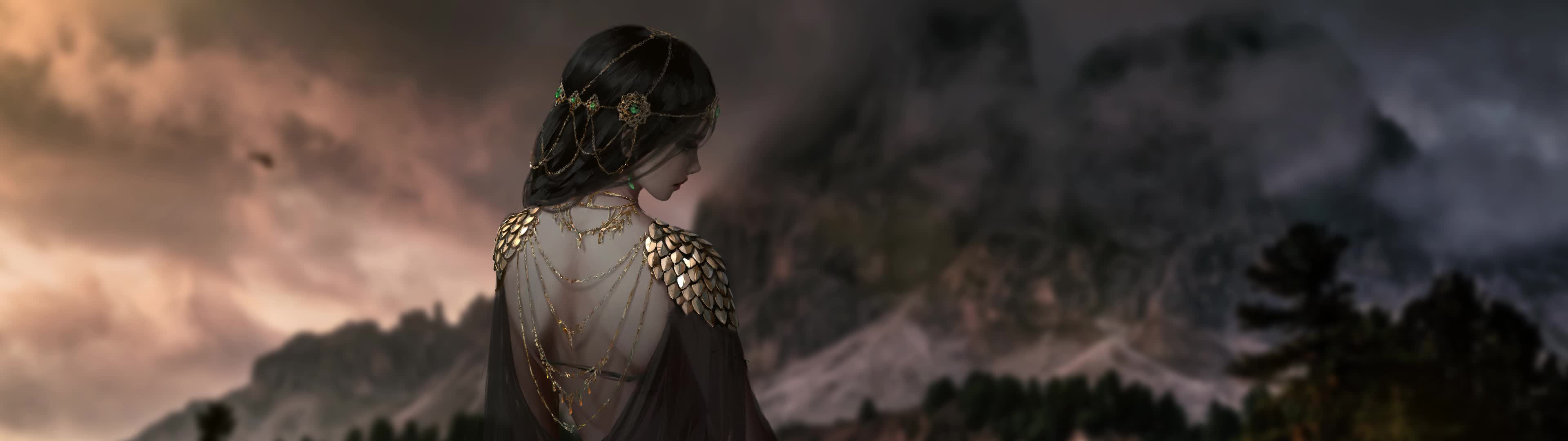 Wlop Ghostblade Princess Aeolian Live Wallpaper | 1920x1080