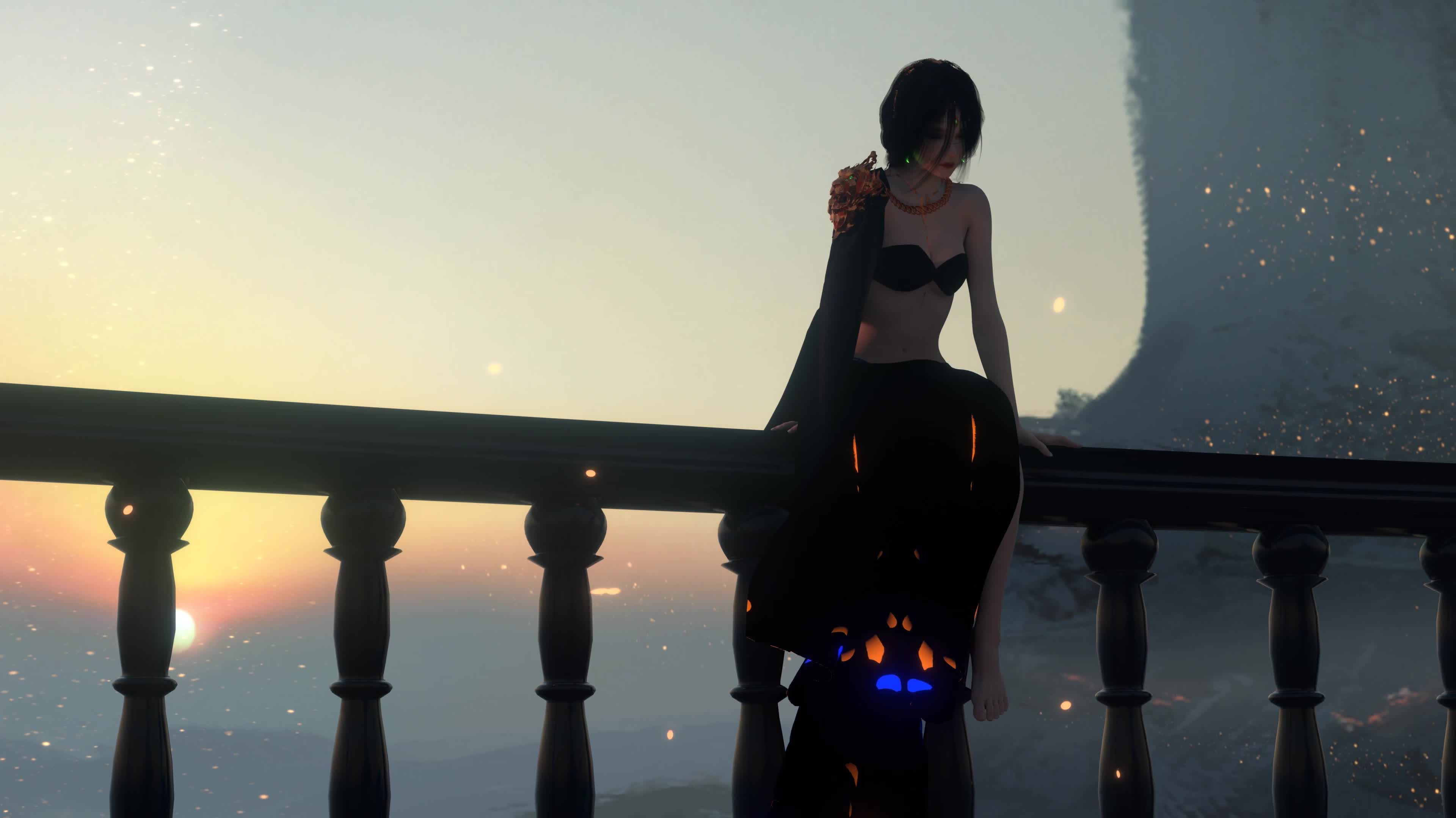 Wlop Ghostblade Princess Aeolian Live Wallpaper | 1920x1080