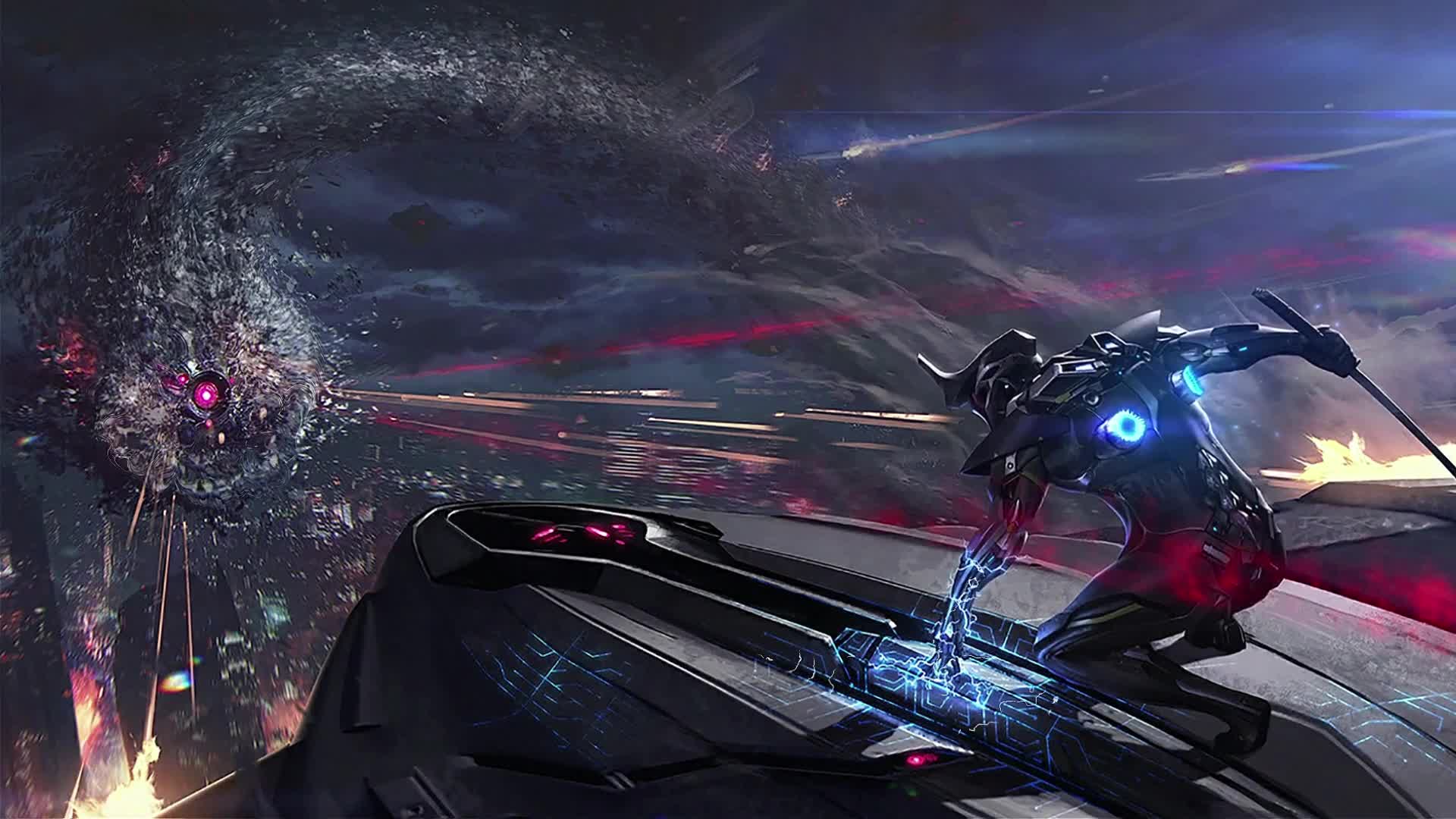 Minecraft Fighting Live Wallpaper | 2340x1080