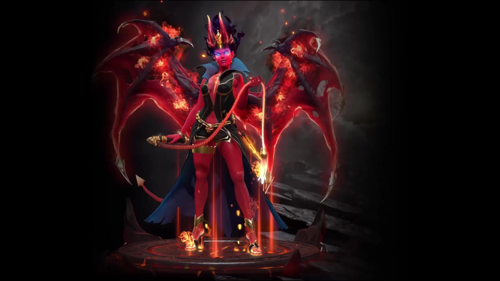 Queen of Pain Arcana TI 10 battle pass Live Wallpaper | 1920x1080