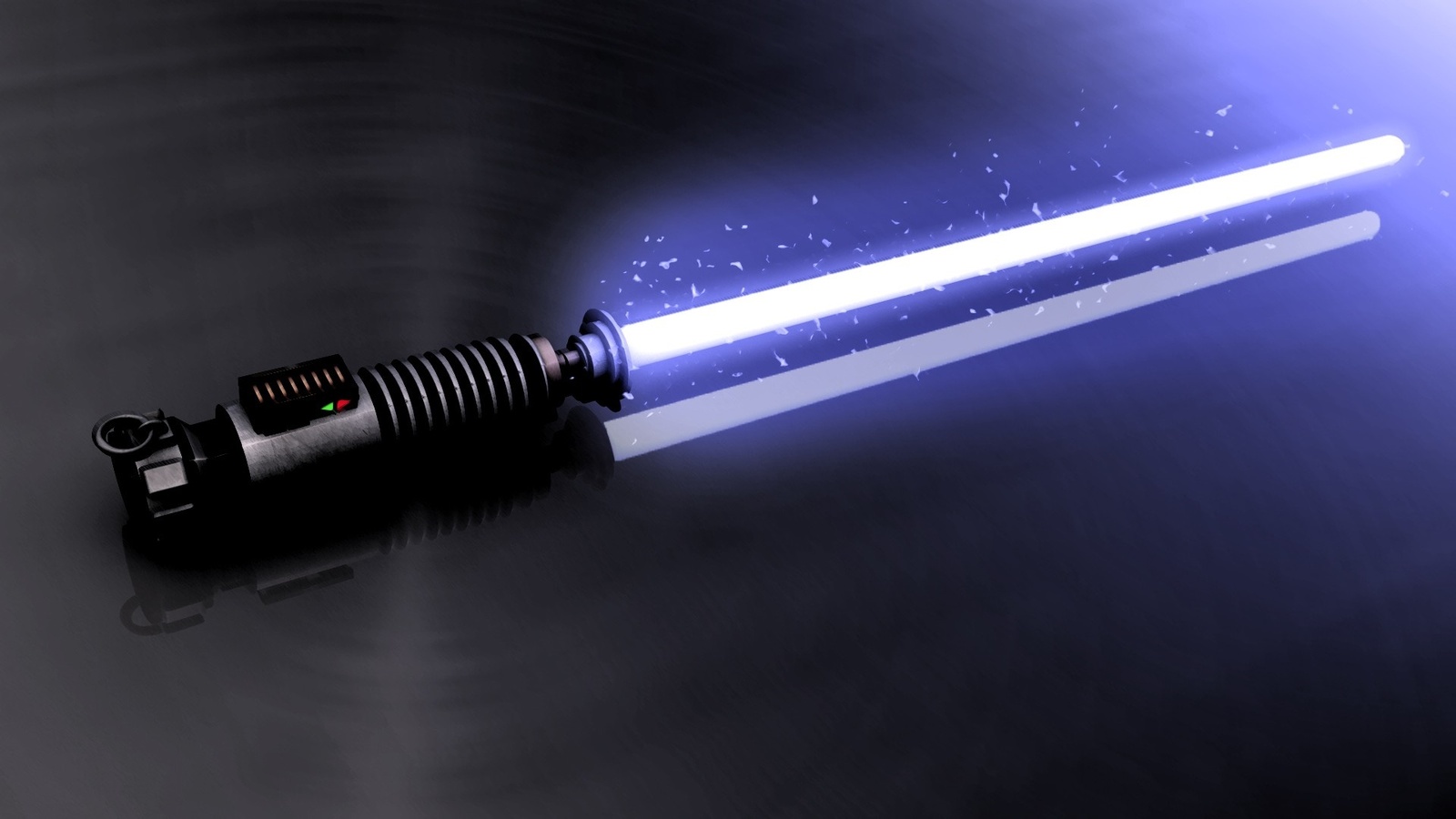 Star Wars, digital art, Photoshop, render, weapon, blue, science ...