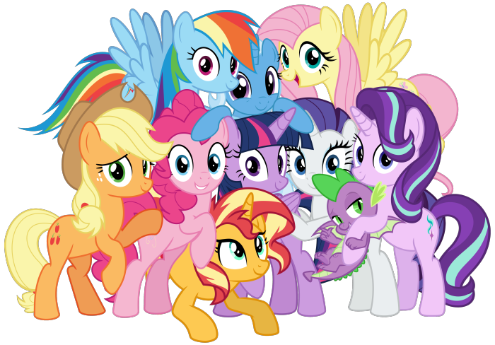 My Little Pony: Friendship Is Magic 4K, Rainbow Dash, Sunset Shimmer, Fluttershy (My Little Pony ...