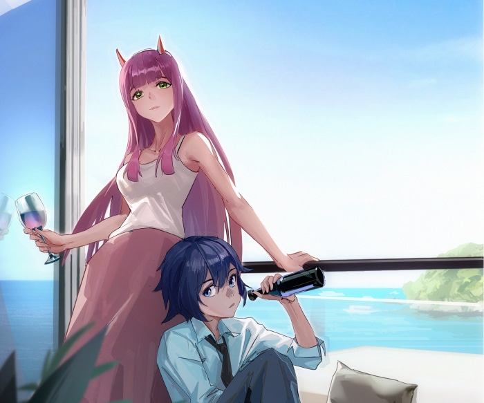 Darling In The Franxx Hd Hiro Darling In The Franxx Zero Two