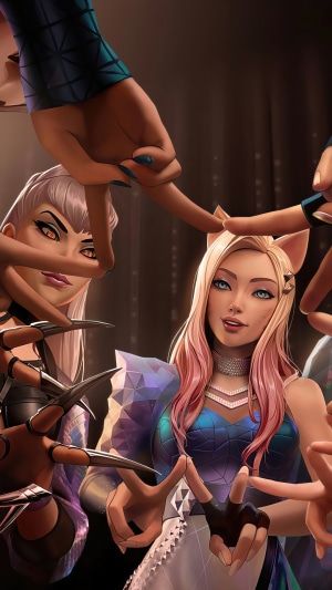 #340753 KDA, MORE, All Out, KaiSa, Evelynn, Akali, Ahri, LoL, League of Legends, Video Game 4k ...