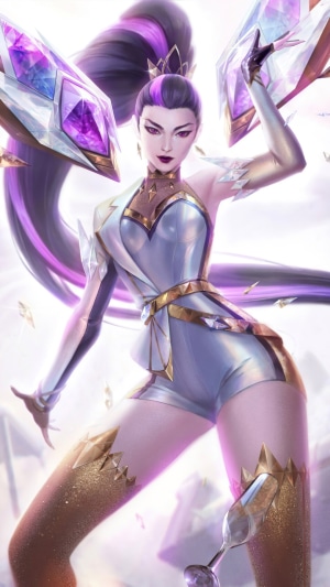 KDA, KaiSa, All Out, LoL, League of Legends, Video Game, Splash Art HD Phone Wallpaper | Rare ...