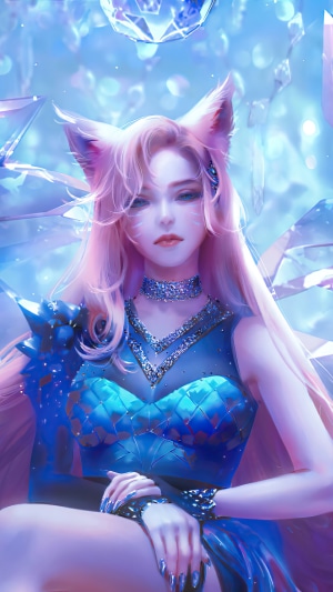 Ahri, KDA, All Out, LoL, League of Legends, Video Game HD Phone ...