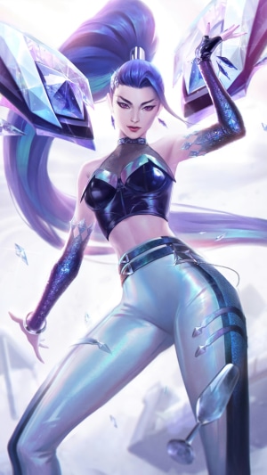 KDA, All Out, KaiSa, LoL, League of Legends, Video Game, Splash Art HD Phone Wallpaper | Rare ...