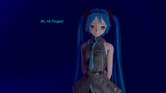 Hatsune Miku Blender My Life Blue Hair Long Hair Blue Eyes Blender