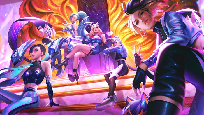 Akali Kaisa Evelynn Ahri Seraphine Kda More Lol League Of