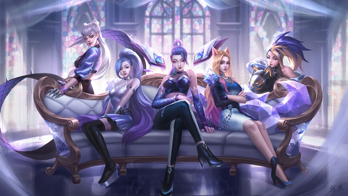 kda, seraphine, all out, lol art, league of legends game, 4k, pc, HD Wallpaper | Rare Gallery