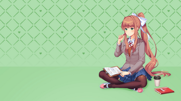 DDLC, Monika (Doki Doki Literature Club), Doki Doki Literature Club, HD Wallpaper | Rare Gallery