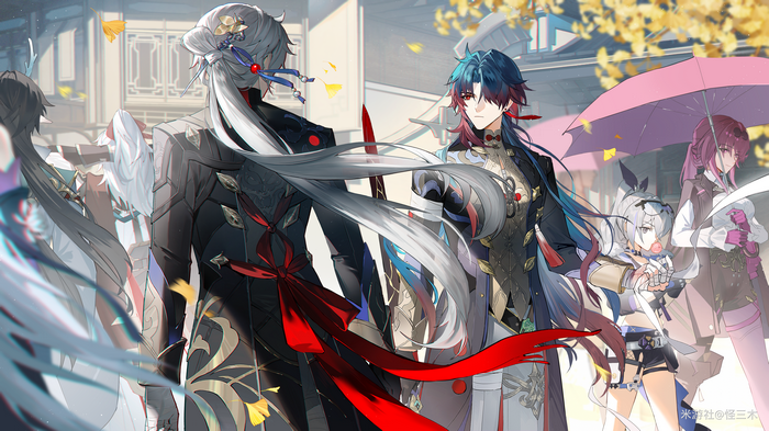 4K, Honkai: Star Rail, hair over one eye, weapon, Jing Yuan, Blade, Dan ...