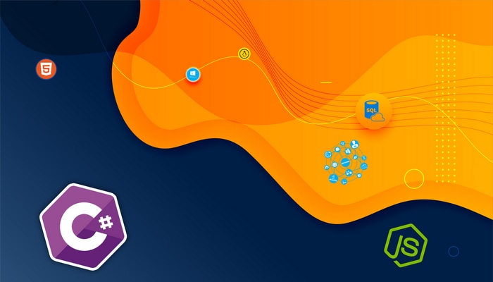 4K, abstract, logo, Windows 10, JavaScript, vector, SQL, Tux penguin ...