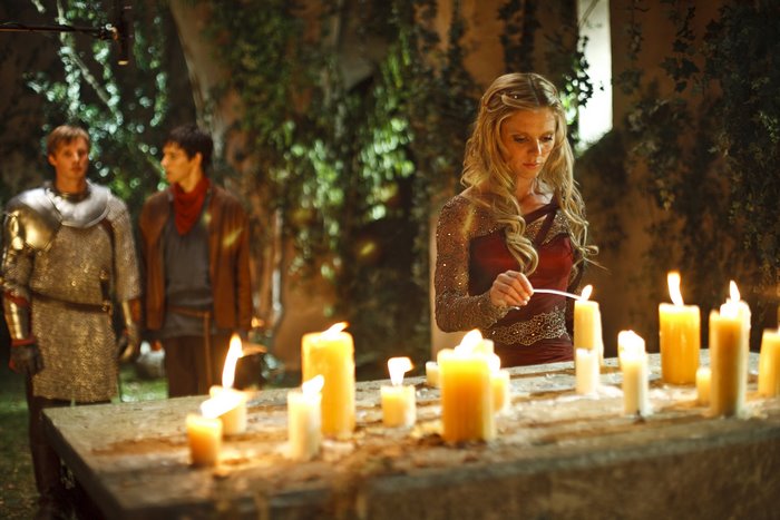 Visiting Morgause, Emilia Fox, Morgause (Merlin), Colin Morgan, Arthur ...