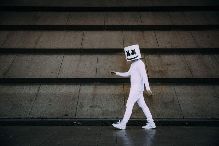 white, black, musician, DJ, Marshmello, spring, Monstercat, clothing ...