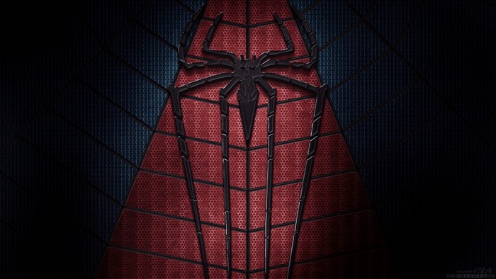 red, symmetry, glass, pattern, The Avengers, Spider Man, Amazing Spider ...