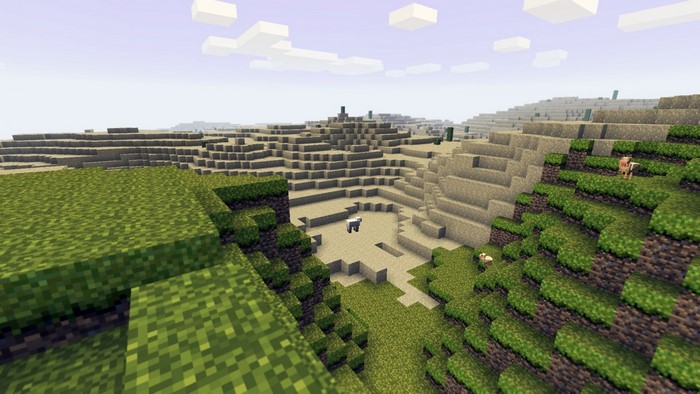 video games, field, Minecraft, birds eye view, stadium, agriculture ...