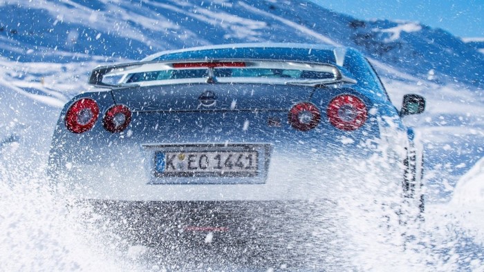 #1162065 car, snow, winter, vehicle, Nissan, racing, Nissan GT R ...