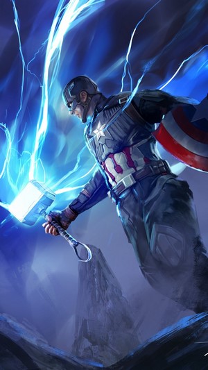 Captain America, Mjolnir, Hammer, Avengers Endgame, 4K, HD Wallpaper | Rare Gallery