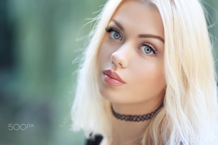 Women Outdoors Eyeshadow Olena Zaskochenko Women Portrait Choker