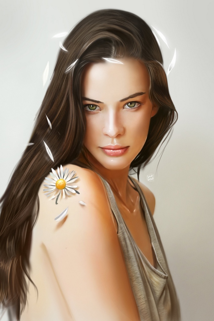 4529378 Bare Shoulders Portrait Simple Background Face Women