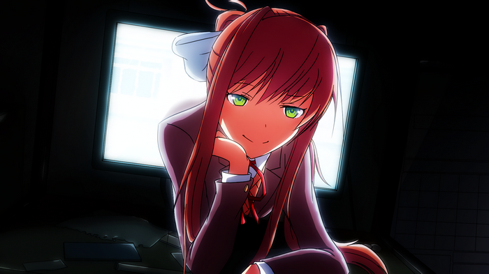 monitor, Doki Doki Literature Club, Monika (Doki Doki Literature Club ...