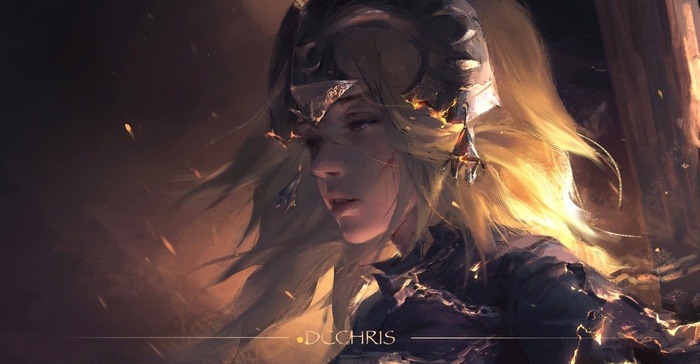 Fire Video Games Fategrand Order Anime Girls Armor Ruler Fateapocrypha Women Burn Jeanne Darc