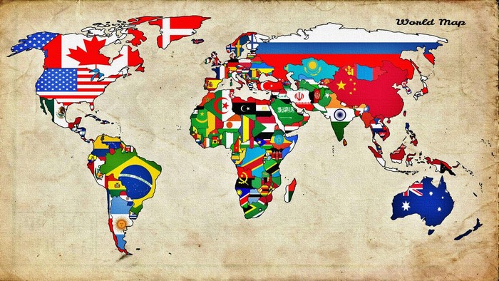 1920x1080 map world countries flag JPG 936 kB, HD Wallpaper | Rare Gallery