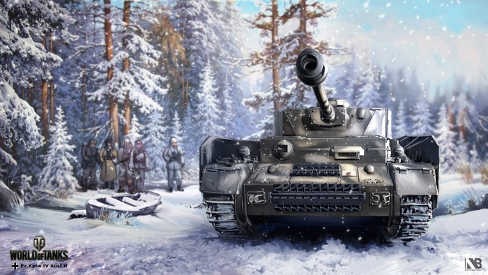 Pz.Kpfw.IV Ausf.H, World of Tanks, Tanks, Winter, Nikita Bolyakov, HD ...
