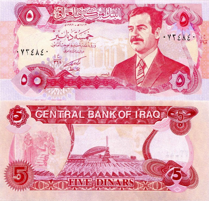 4K, 5K, 6K, 7K, 5 dinars Iraq, Saddam Hussein, Money, Banknotes, HD ...