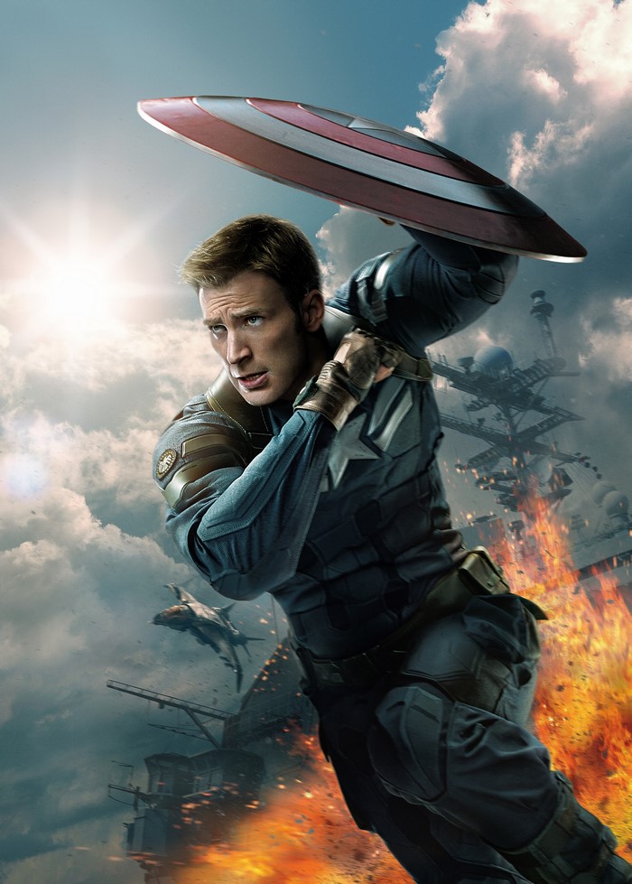 Chris Evans 4K, Mjölnir, Shield, Captain America, Hammer, Steve Rogers, Chris Evans, HD ...