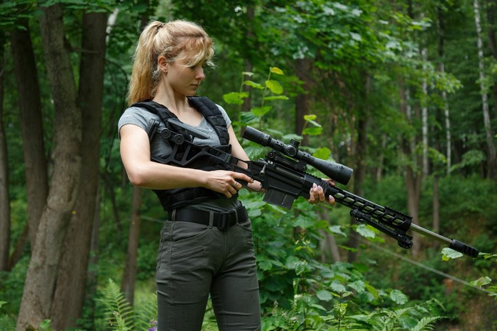 Lobaev Sniper Rifle, TSVL-8 Stalingrad, Sniper rifle, Snipers, Blonde ...