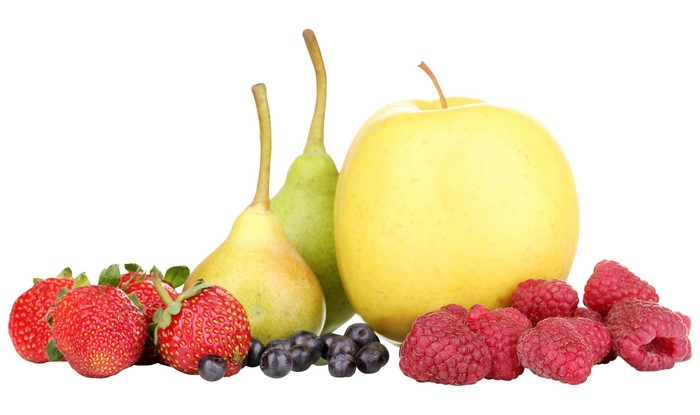 #867342 Fruit, Apples, Pears, Raspberry, Strawberry, Blueberries, White ...