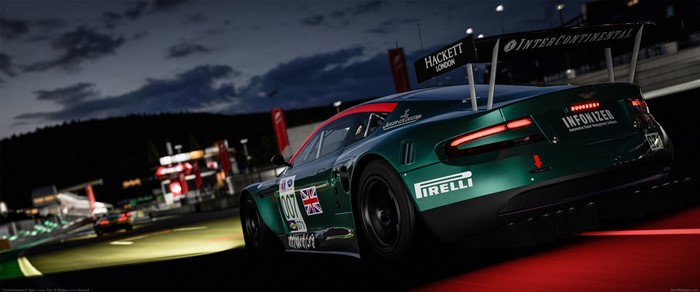 4K, racing, green cars, video games, Aston Martin DBR9, car, Forza ...