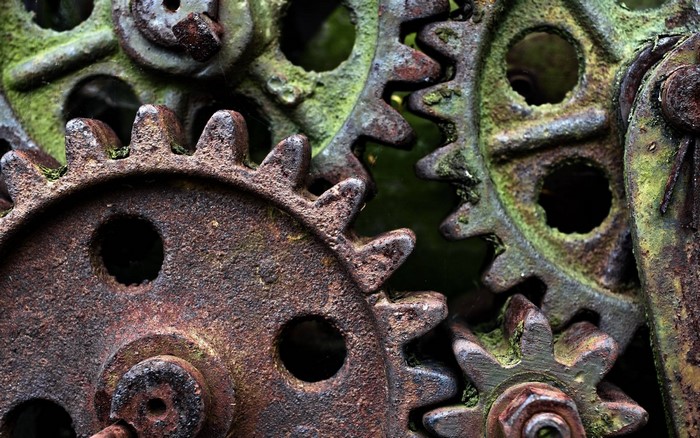 rust, steampunk, dieselpunk, gears, HD Wallpaper | Rare Gallery